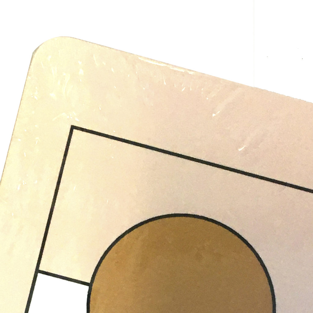 Carte coin rond - Votre espace impression